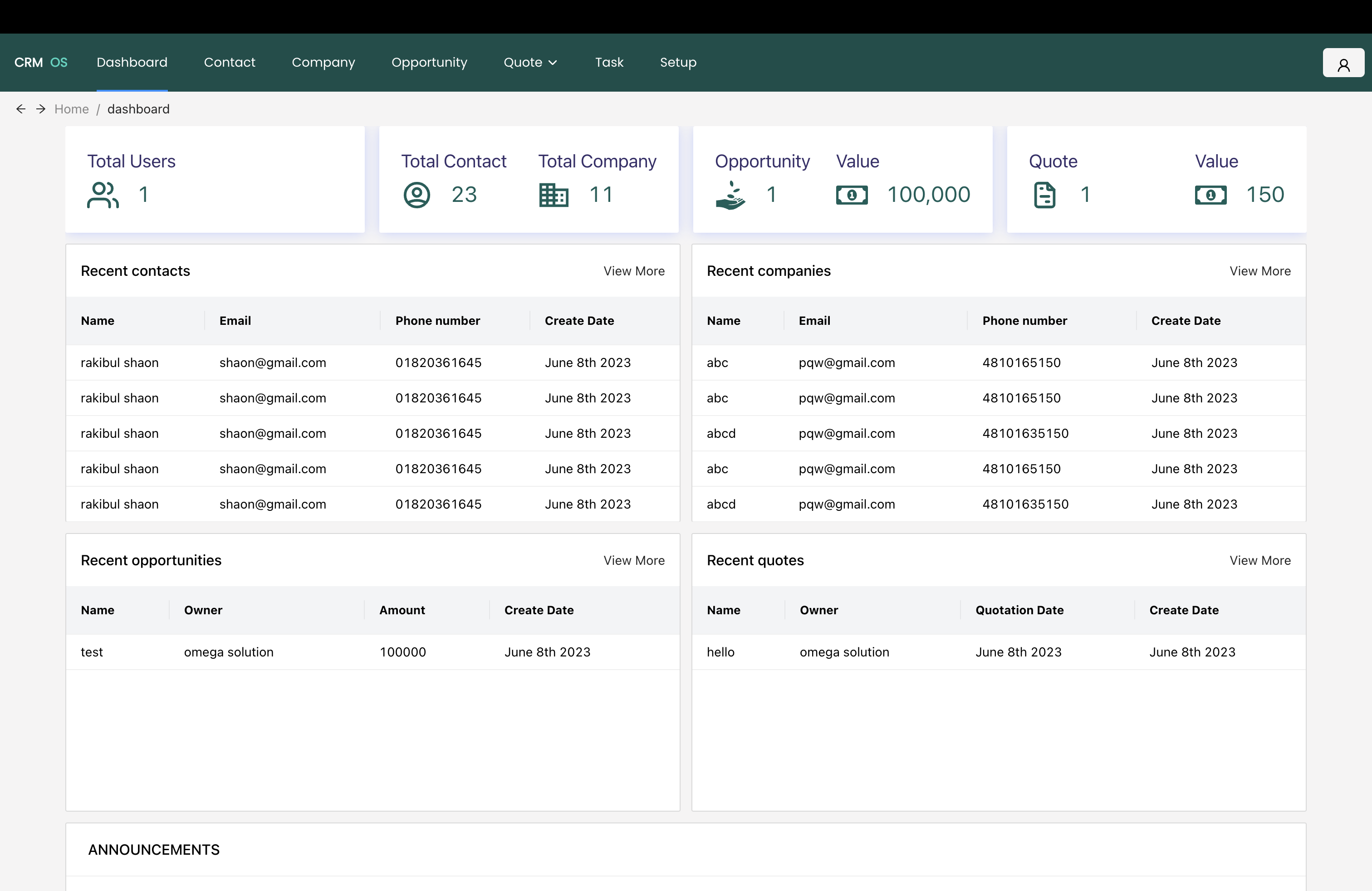 CRM OS - CRM with Support Ticket System by OmegaSolutionLLC | CodeCanyon